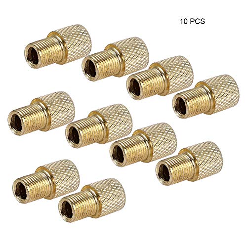 Mxzzand Bike Pump Adapter, Prevent Leakage Practical Brass Convenient Reliable Valve Adapter for Road Bike