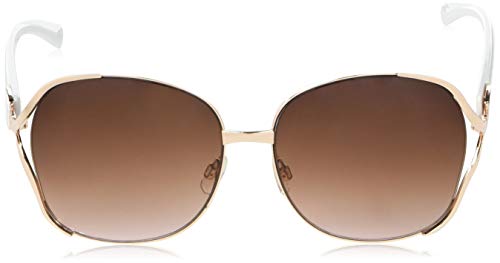 Jessica Simpson Women's J5254 Oversized Metal Square Sunglasses with UV400 Protection - Glamorous Lightweight Sunglasses for Women, 64mm