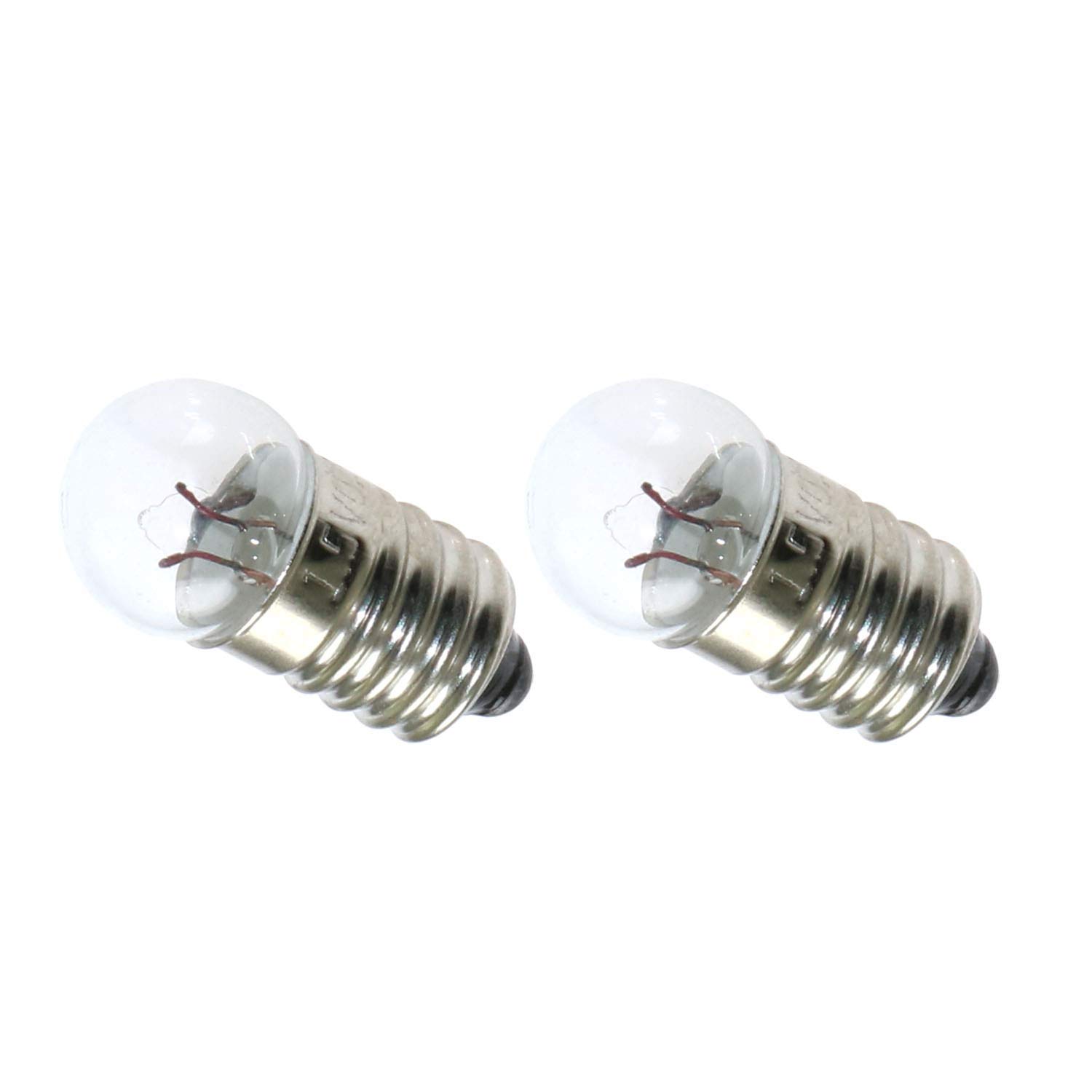 MEETOOT 10pcs E10 Mini Light Bulbs 1.5V 0.3A Physical Electrical Experiment Screw Base Indicator Light Incandescent Bulb Old-Fashioned Flashlight Lamp