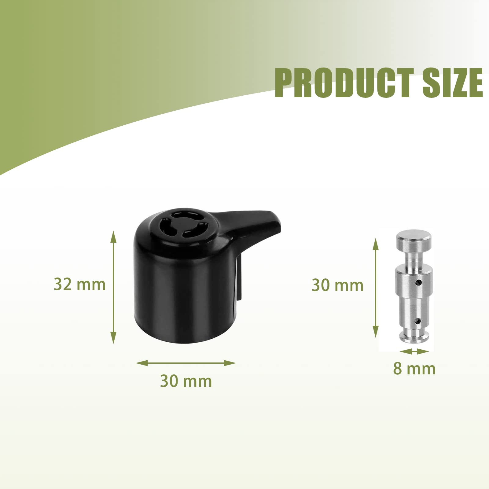 Instant Pot Replacement Parts Steam Release Handle with 3 Silicone Caps for Instant Pot Duo 3, 5, 6 and 8 Quart,Duo Plus 3, 6 QT