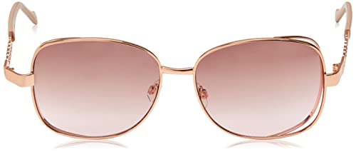 Jessica Simpson Women's J5512 Oversized Metal Square Sunglasses with UV400 Protection - Glamorous Sunglasses for Women, 61mm