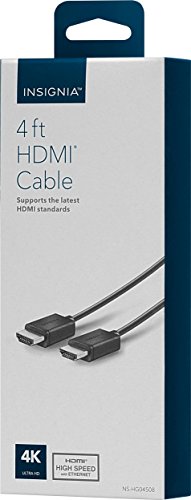 INSIGNIA - 4' 4K Ultra HD HDMI Cable - Black