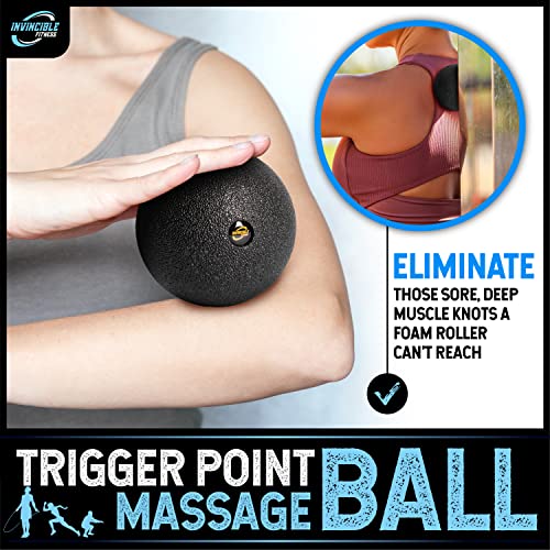 Invincible Fitness Foam Roller Set - Target Every Muscle with Precision Trigger Point Release, Deep Tissue Massage - Ideal for Yoga, Exercise, Physical Therapy Recovery (Orange)