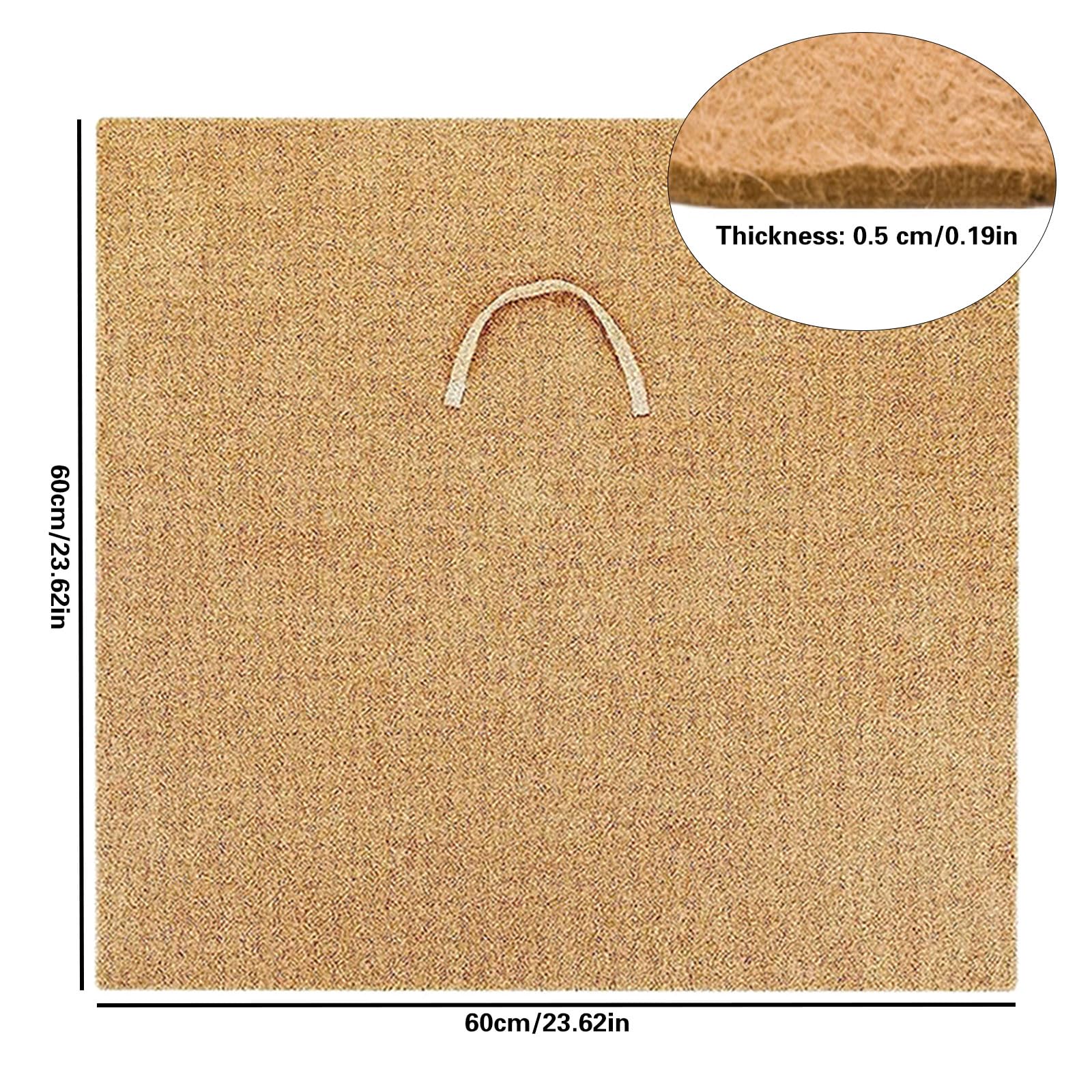 Worm Blanket for Composter, 4Pcs 23.62 * 23.62 inch Worm Blanket, Jute Fibre for Compost Bin Keeps The Worms Dark & Moist & Warm,Worms for Composting Worm Farm Kit
