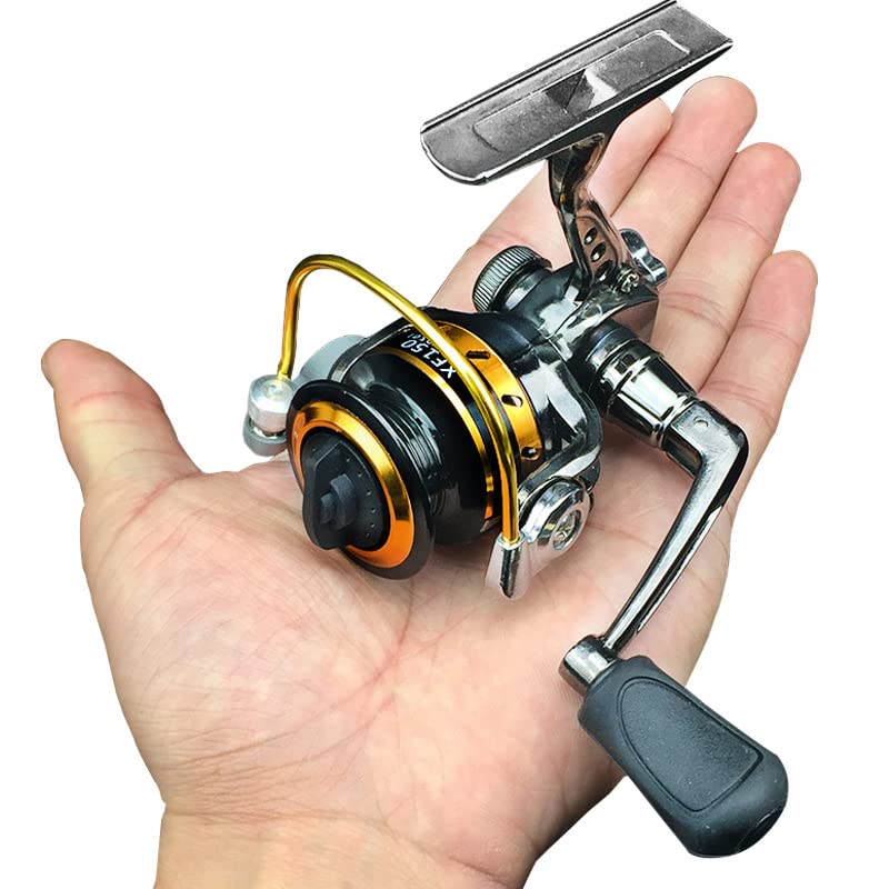 Madi Kay Designs Fishing Gear 冰钓轮150#500型鱼线轮全金属迷你纺车轮 锌