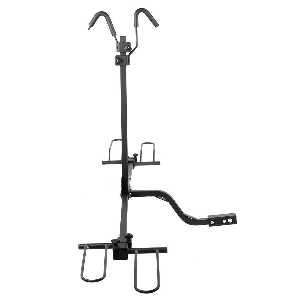 Hitch Mounted Carrier, 80lb Bike Carrier Auto Rear Trailer Tow Hitch Mounted Rack Holder