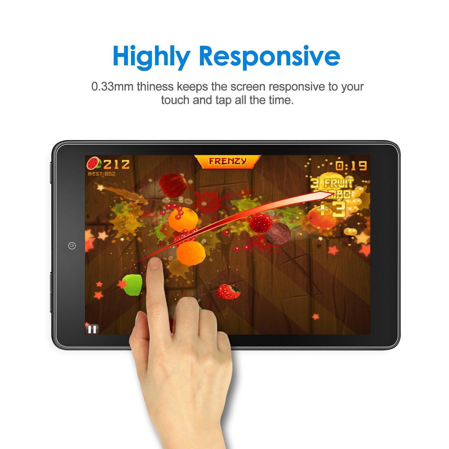 JETech Screen Protector for Amazon Fire HD 10 Tablet 10.1" (7th / 9th Generation, 2017/2019 Release) and Fire HD 10 Kids Edition, Tempered Glass Film