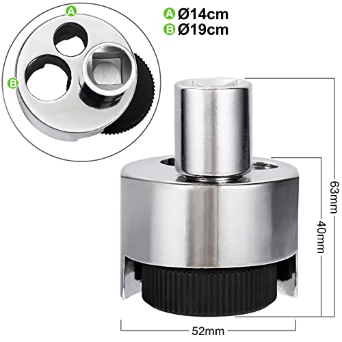 Spurtar Stud Remover Fit 1/4" to 3/4" (6 to 19mm) Bolt Extractor Nut Splitter With Knurled Roller and Cam Lock, Stud Extractor Tool For Broken Bolt Remover or Seized Studs