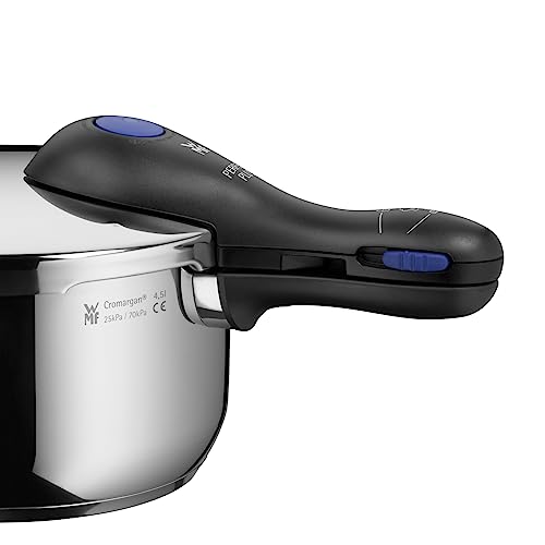 WMF Perfect Plus – Quick Cooker Diameter 22 cm Diameter of 6 Litres and a Half with Flame Protection Cromargan Stainless Steel for Induction
