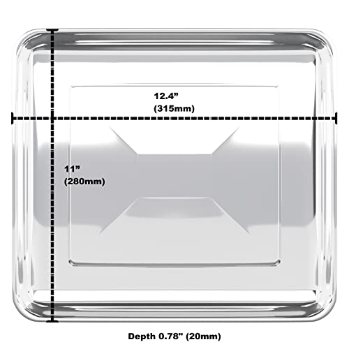Univen Stainless Steel Baking Tray Pan and Air Fryer Basket Compatible with Cuisinart Airfryer TOA-060 and TOA-065