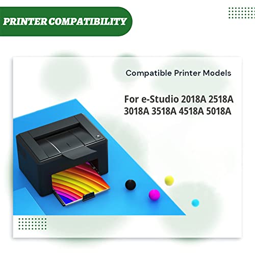 ZLOR Compatible High Yield T5018U T-5018U Toner Cartridge Replacement Use for Toshiba E-Studio 2018A 2518A 3018A 3518A 4518A 5018A Printer 3pack