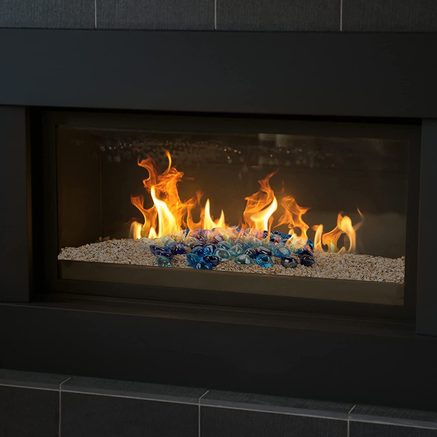 onlyfire 10 Pounds Silica Sand for Propane Fire Pits and Gas Fireplace, Wood Burning Firepit Base Layer Filler Sand Under Lava Rock or Fire Glass, 0.08" - 0.16"