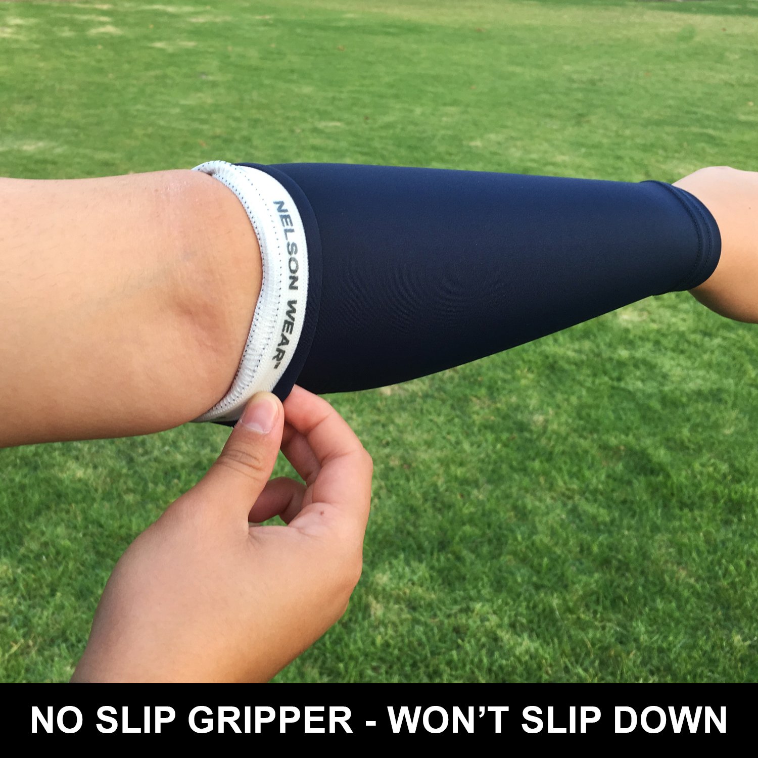 iM Sports ATTACKER Volleyball Forearm Compression Sleeves + Unisex + Made in USA - Silver - X-Small/Small - (pair of volleyball forearm sleeves)
