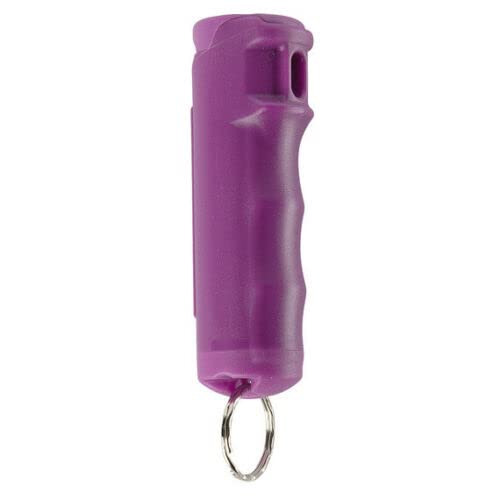 NW Self Defense Products Freeze +P Pepper Spray - 1/2 oz Stream - Purple Key Chain (Flip Top)