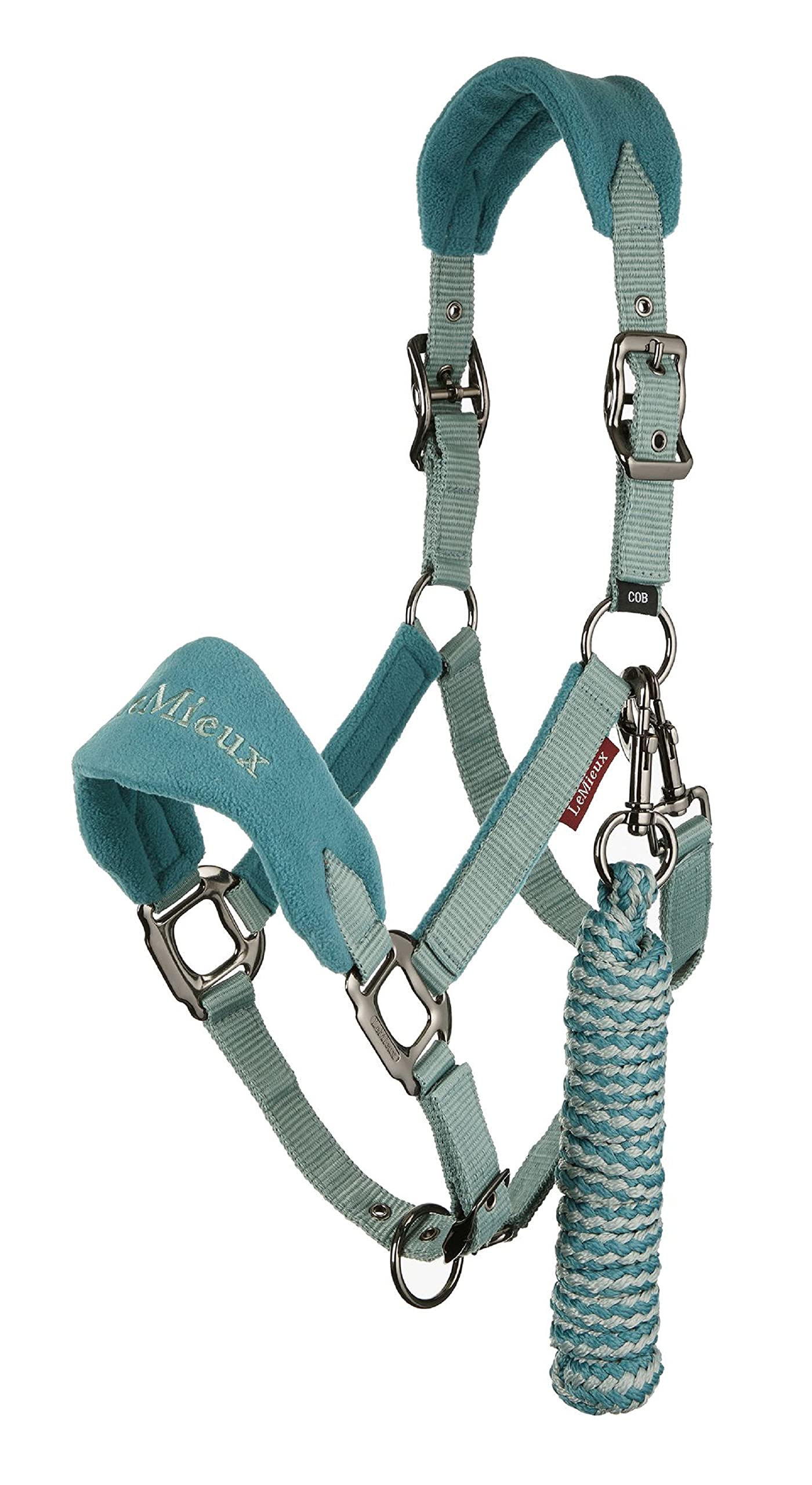 Lemieux Vogue Fleece Headcollar & Rope Royal Blue Extra-Full