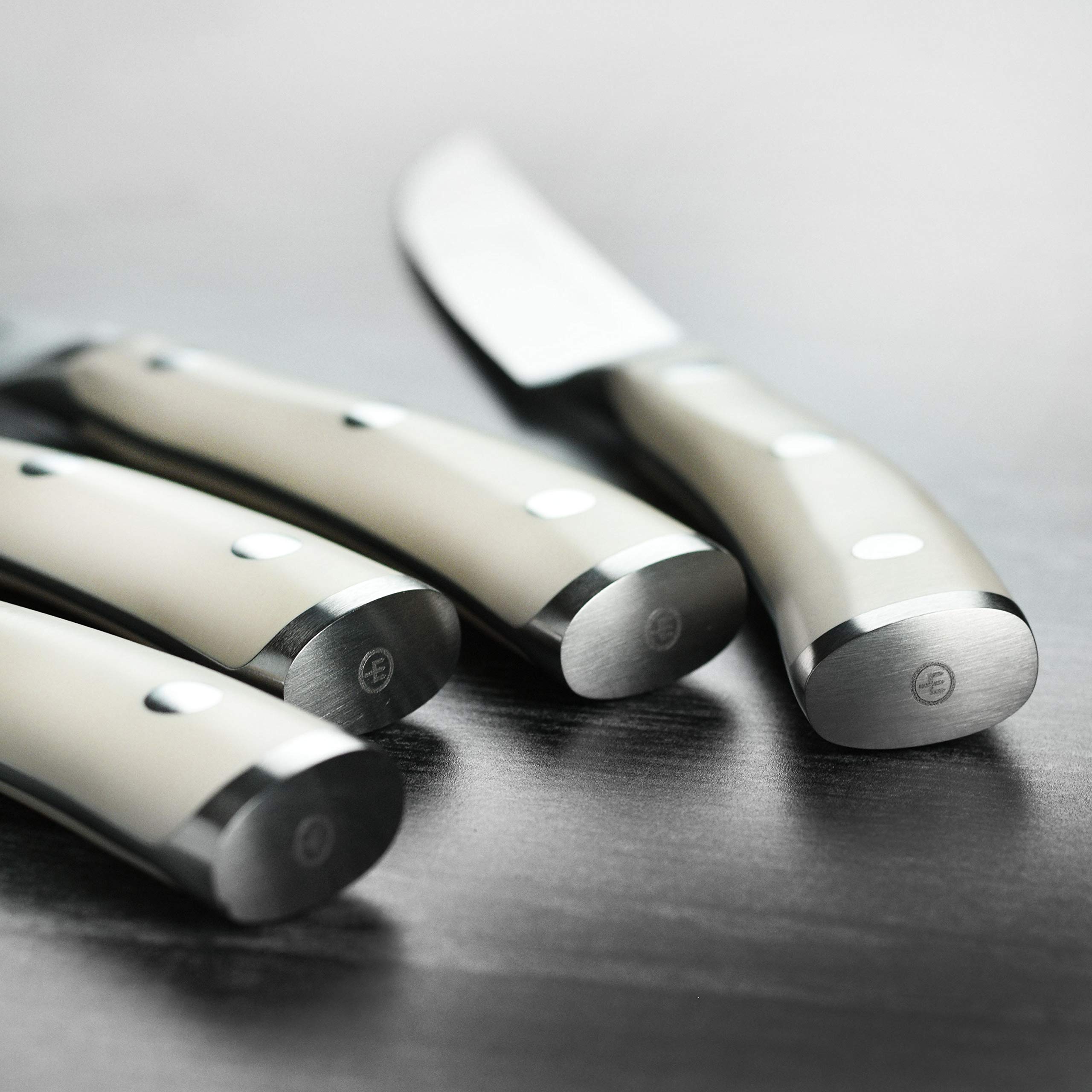 Wusthof Classic Ikon Creme Steak Knife Set with Wood Case (6 Piece)