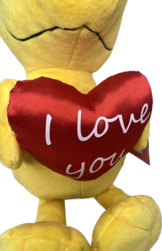 Peanuts Valentine’s Large Plush Woodstock, Kids Toys for Ages 3 Up by Just Play