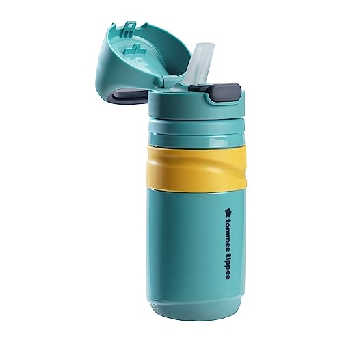 Tommee Tippee Superstar Insulated Flip Top Sportee Straw Cup, 18m+, 11oz, 1 Pack | Leak and Shake Proof, Anti-Microbial Spout