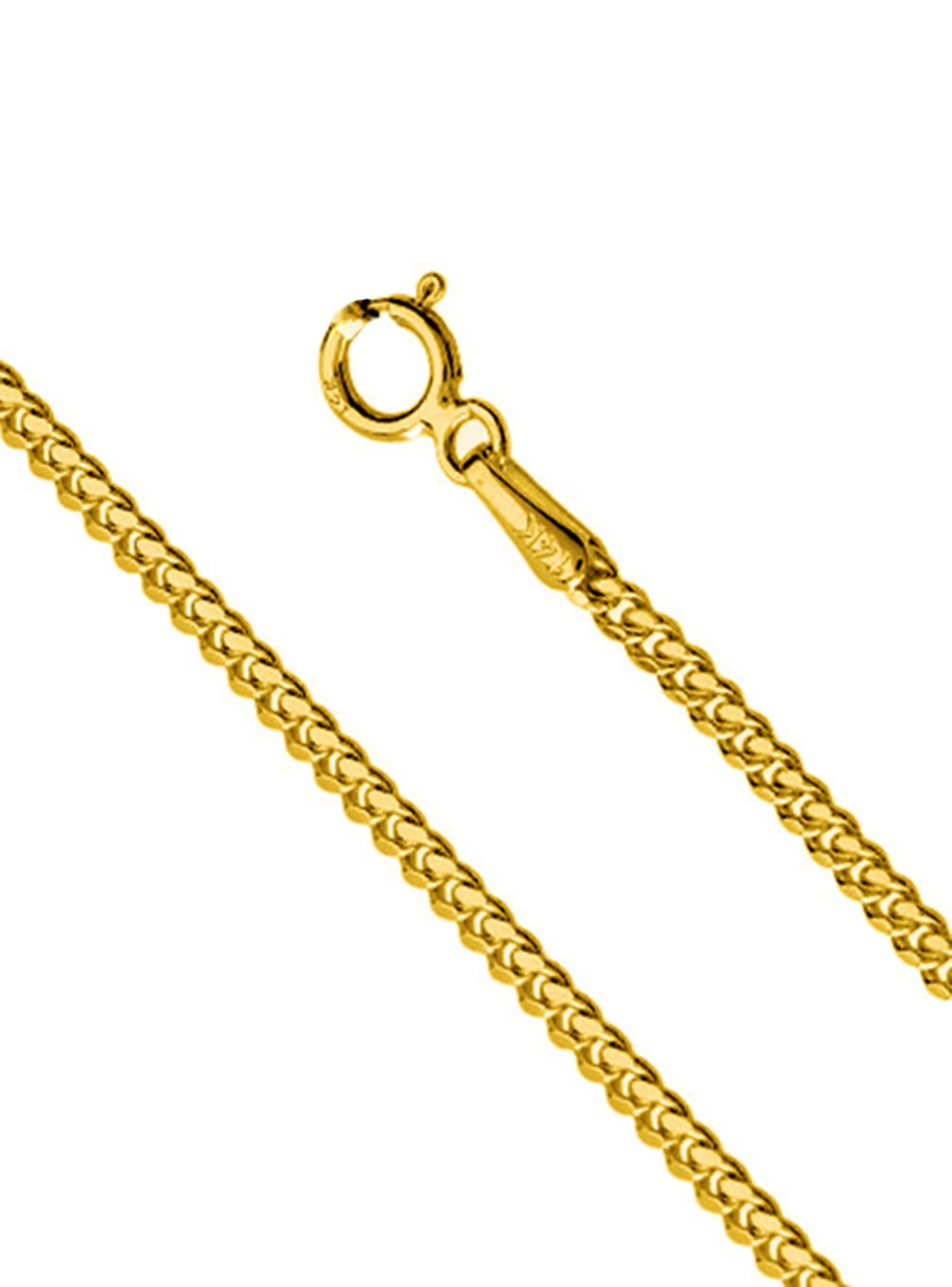 Jewelry America Solid 14K Yellow Gold Miami Cuban Link Chain Curb Necklace 1.8mm, 26"