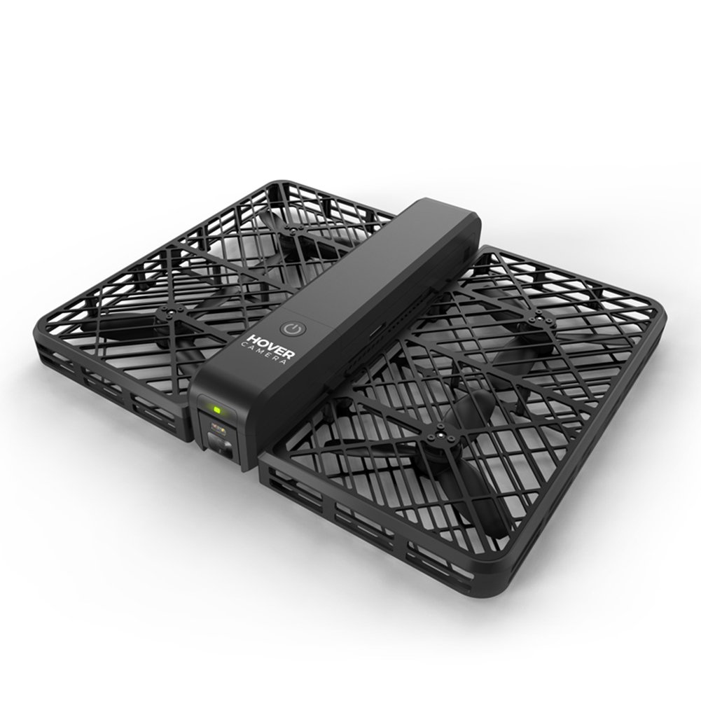 Hover Camera Passport Self-Flying Drone, 4K Video & 13MP Photography, Auto-Follow, Facial Recognition_Deluxe Version_P000001,Black