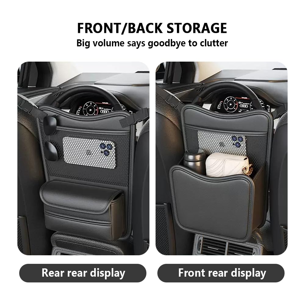 IHOTDER Purse Holder for Car - Car Handbag Holder Between Seats,Cup Holder,Purse Holder,Phone Holder for All Passengers - Multifunctional Car Seat Organizer