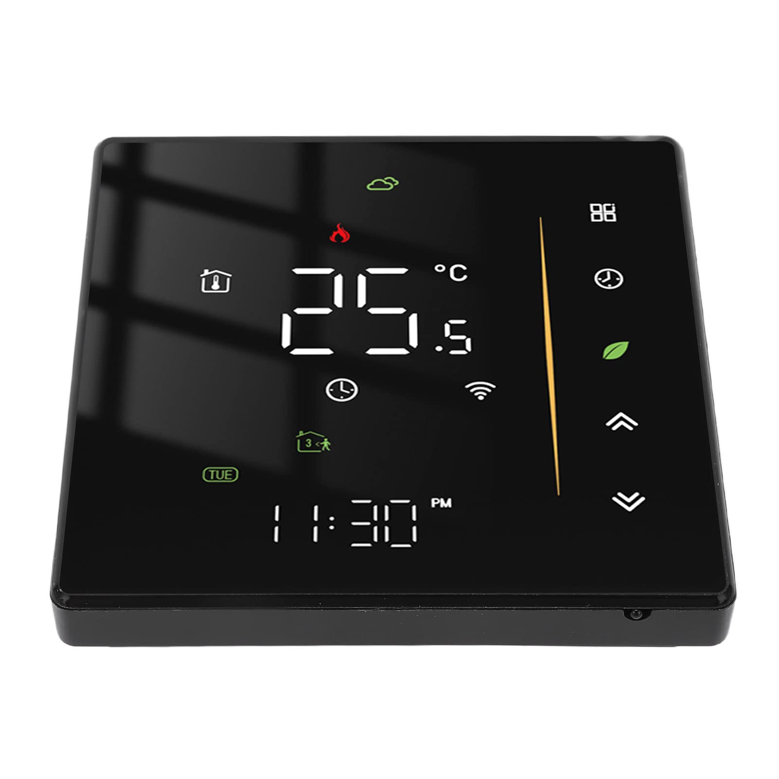 Intelligent Constant Temperature Controller WiFi Electric Floor Heating Smart Temperature Control Switch Black