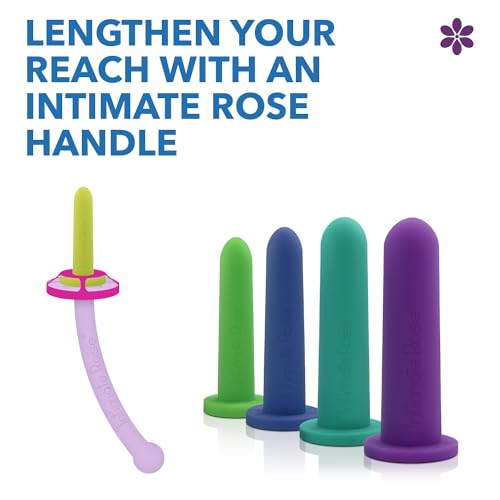 Intimate Rose Large 4-Pack Silicone Dilators for Women & Men, Sizes 5-8