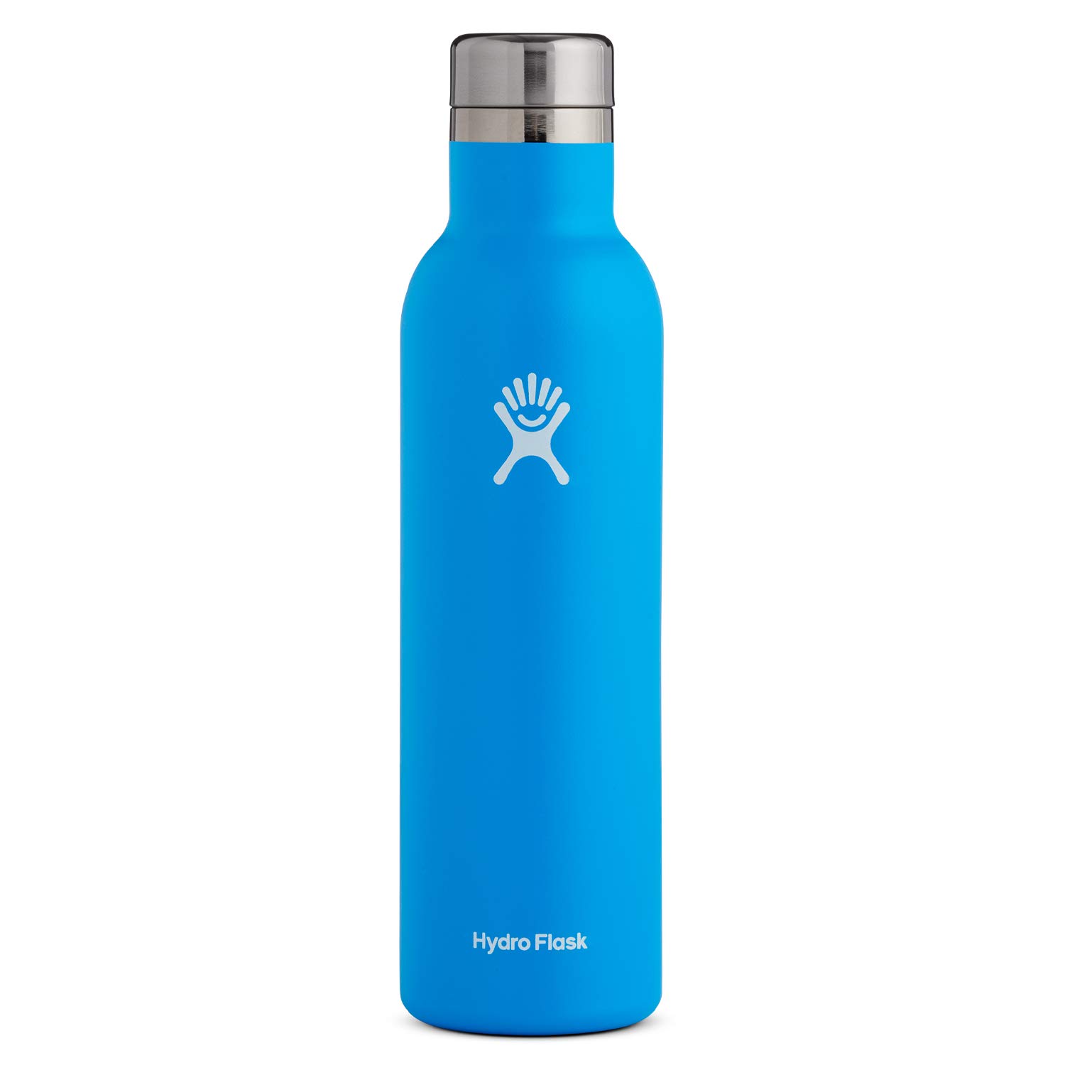 Hydro Flask 25 oz Wine Bottle - Stainless Steel & Vacuum Insulated - Leak Proof Cap - Pacific