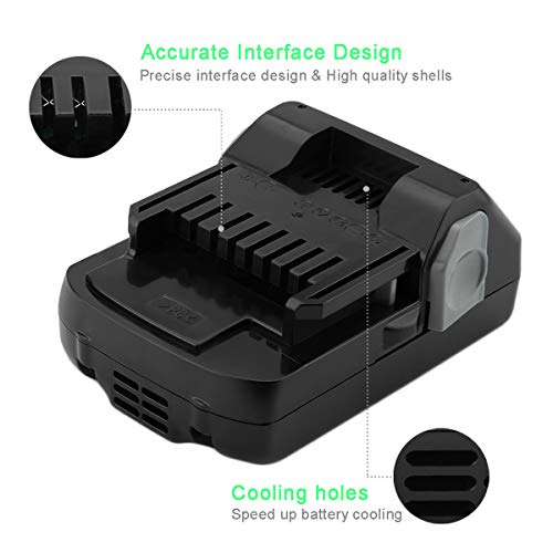 Shentec 3.0Ah 18V Replacement Battery Compatible with Hitachi 339782 BSL1830C BSL1815X BSL1815S BSL1830 330139 330557 (Lithium-Ion Slide Style Battery)
