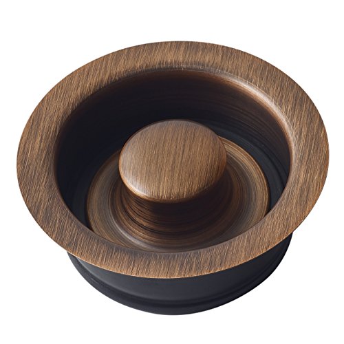 Sinkology K406-D62 Rivera Undermount 31.25 in. Single Bowl Grid, Disposal Drain, and Care Kitchen Sink Kit, 31.25 inch, Antique Copper