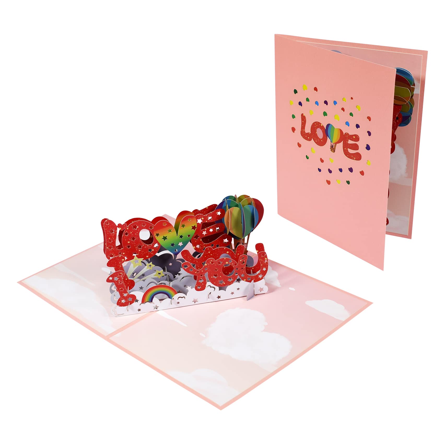 Magic Ants 3D I Love You Pop Up Card - Romantic Greeting Card for Valentine's Day, Anniversaries, and Special Occasions - Express Your Love with this Unique Card for Her
