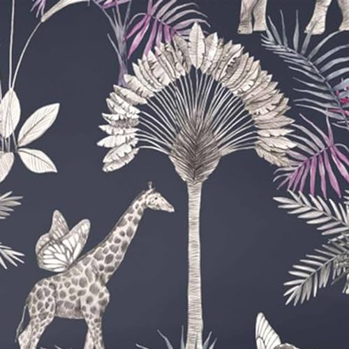 InterestPrint Beautiful African Animal Tropical Pattern Gift Wrapping Paper Unique Design for Christmas Birthdays and Party 5 Pieces