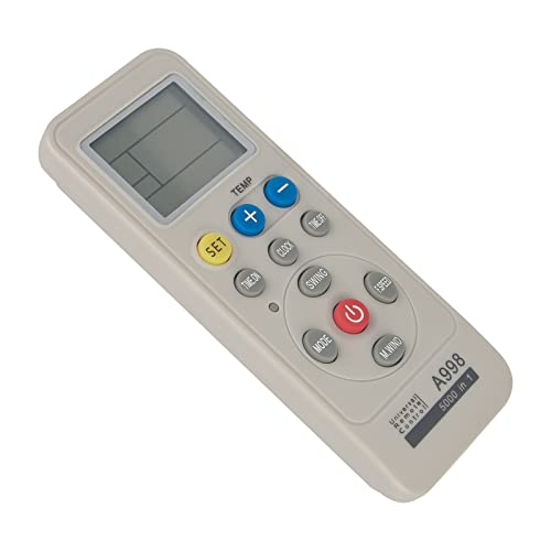 Universal AC Remote, Replace A/C Remote Control Compatible with Carrier/Samsung/Kelon/Hyundai/Gree/Funai/Daikin/Trane/Toshiba/Sanyo/Mitsubishi/Fujitsu/Hitachi/Haier/LG/York/Midea Air Conditioner