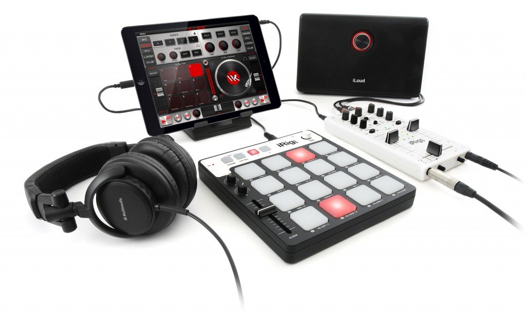 IK Multimedia iRig Pads MIDI groove controller, portable & lightweight MPC-style beat machine with 16 velocity-sensitive backlit rubber pads - studio equipment for iPhone, iPad, Android, Mac, PC