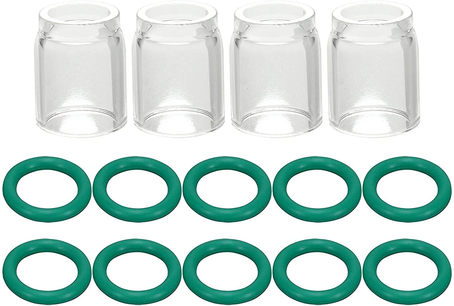 RIVERWELD TIG Insulated Class Cup #8 (1/2" & 12.5mm Orifice) Temperature Resistant O-Rings for SR WP 9 17 18 20 25 26 TIG Welding Torch 4pk