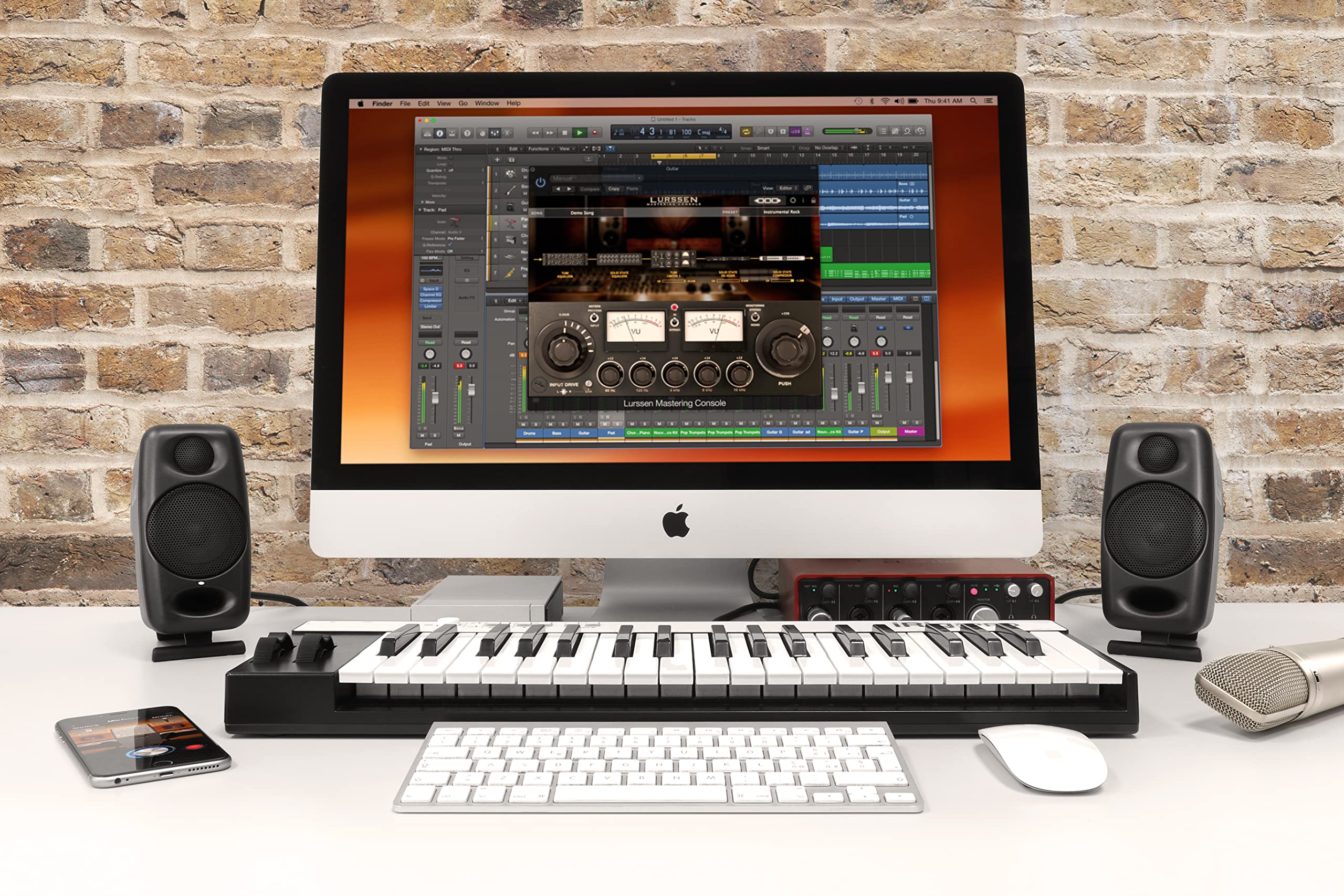 IK Multimedia iLoud Micro Monitor 50 watt portable wireless bluetooth studio reference monitors, dual speakers for music production, mixing, mastering, composing, producing and DJs