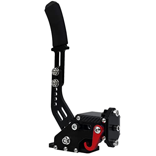 Obokidlyamor 64Bit USB Handbrake For 2 IN 1 Compatible with Microsoft PS4/PS5 Console Controller and PC system; Work on For Logitech G29 Racing Steering wheel (For PS5/PC, Black)