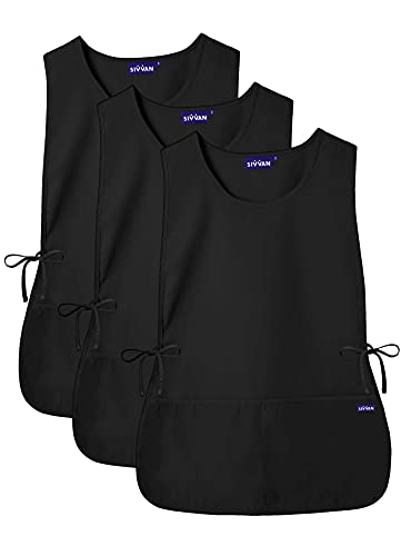 Sivvan Unisex Apron - Cobbler Apron 3-Pack - S87003 - Black - R
