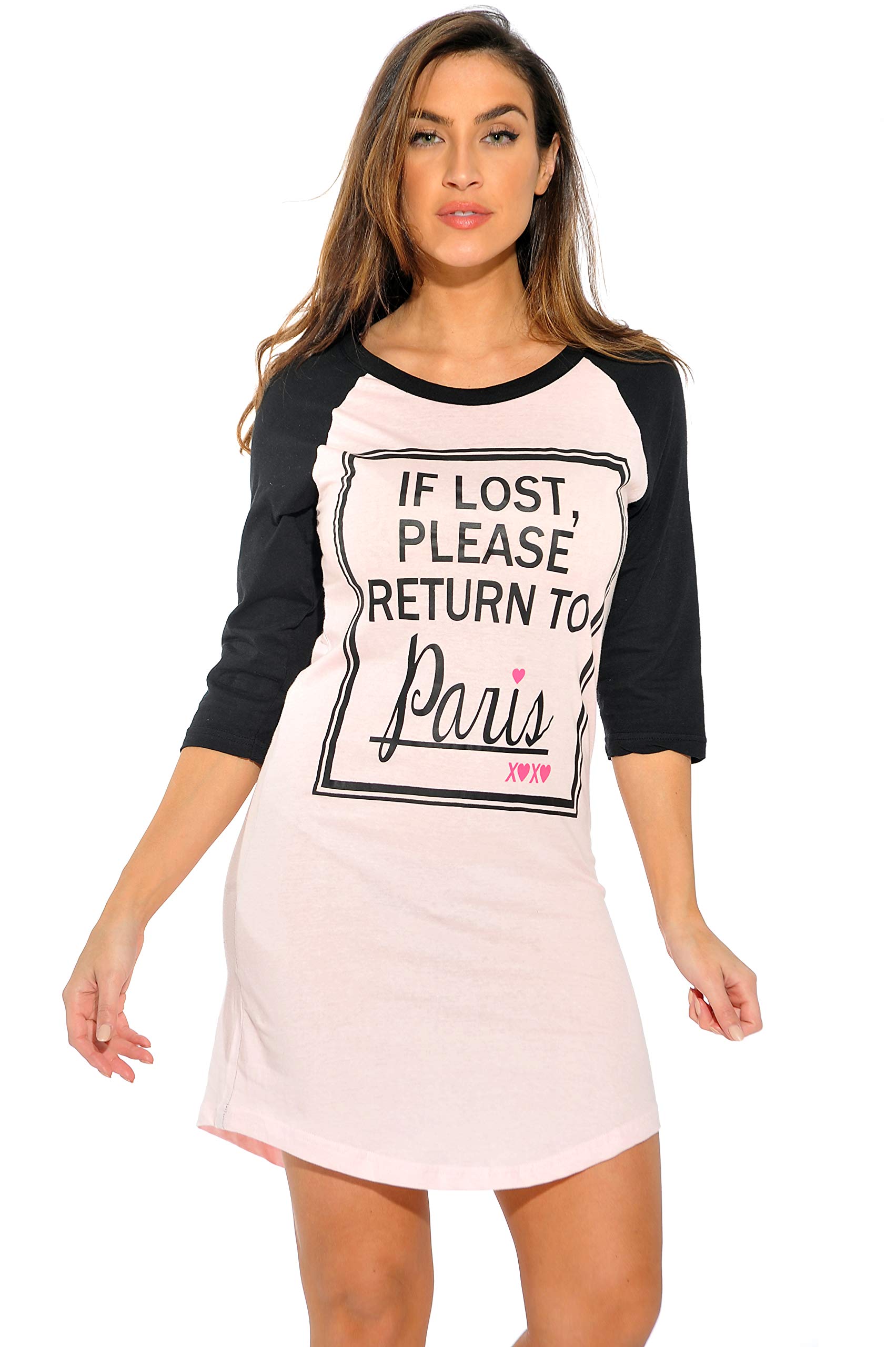 Just Love Sleep Dress for Women Sleeping Shirt Nightshirt 6084-3-M