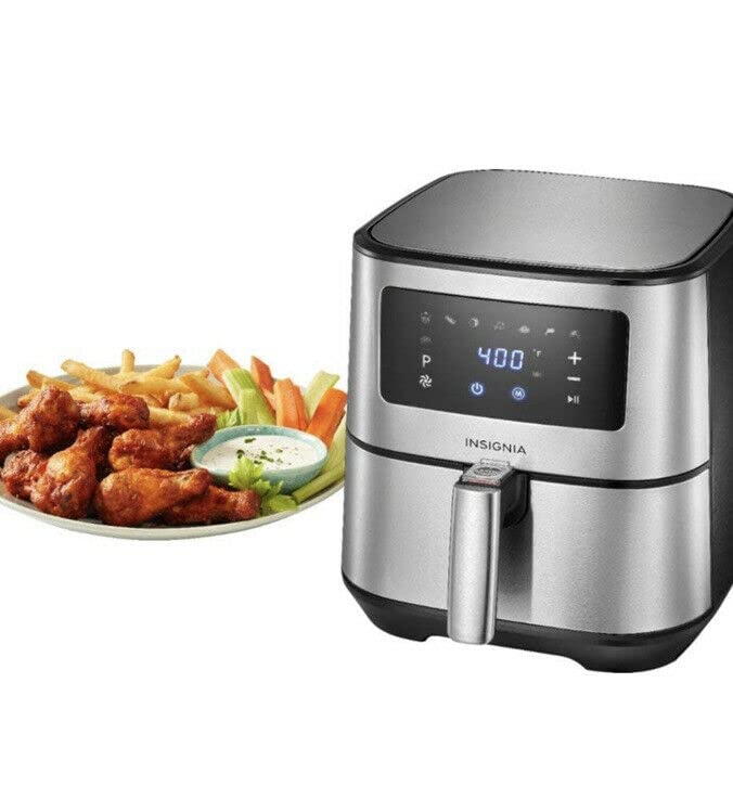 insignia 5 QT- Digital Air Fryer_ Stainless Steel