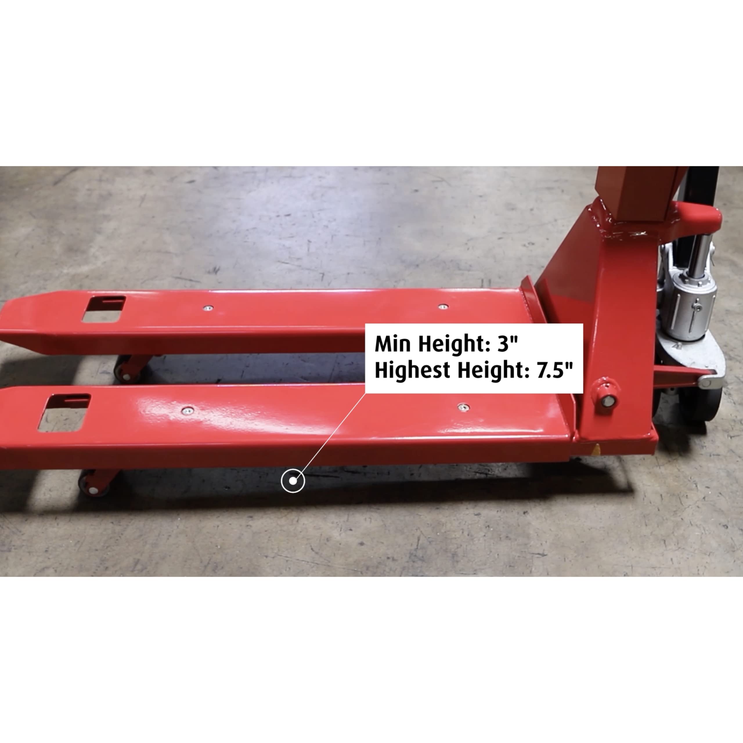SellEton SL-5000-E-Narrow Pallet Jack Scale for European Pallet or Smaller pallets | 5000 lb x 1 lb