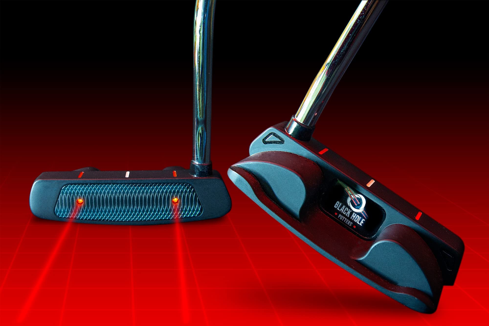 NeuraPutt- Black Hole PUTTERS- Swing Trainers with Infrared Technology. Blade Putter. Right and Left Handed Golfers (IR Blade + Standard Blade Set (Left))