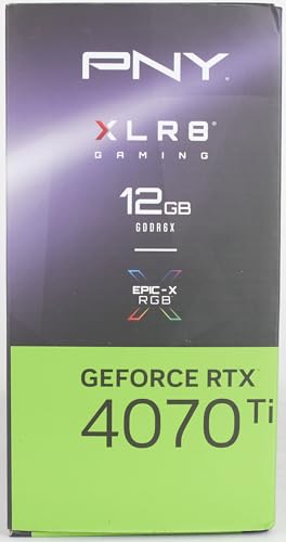 PNY GeForce RTX 4070 Ti 12GB XLR8 Gaming Verto Epic-X RGB Triple Fan Graphics Card DLSS 3