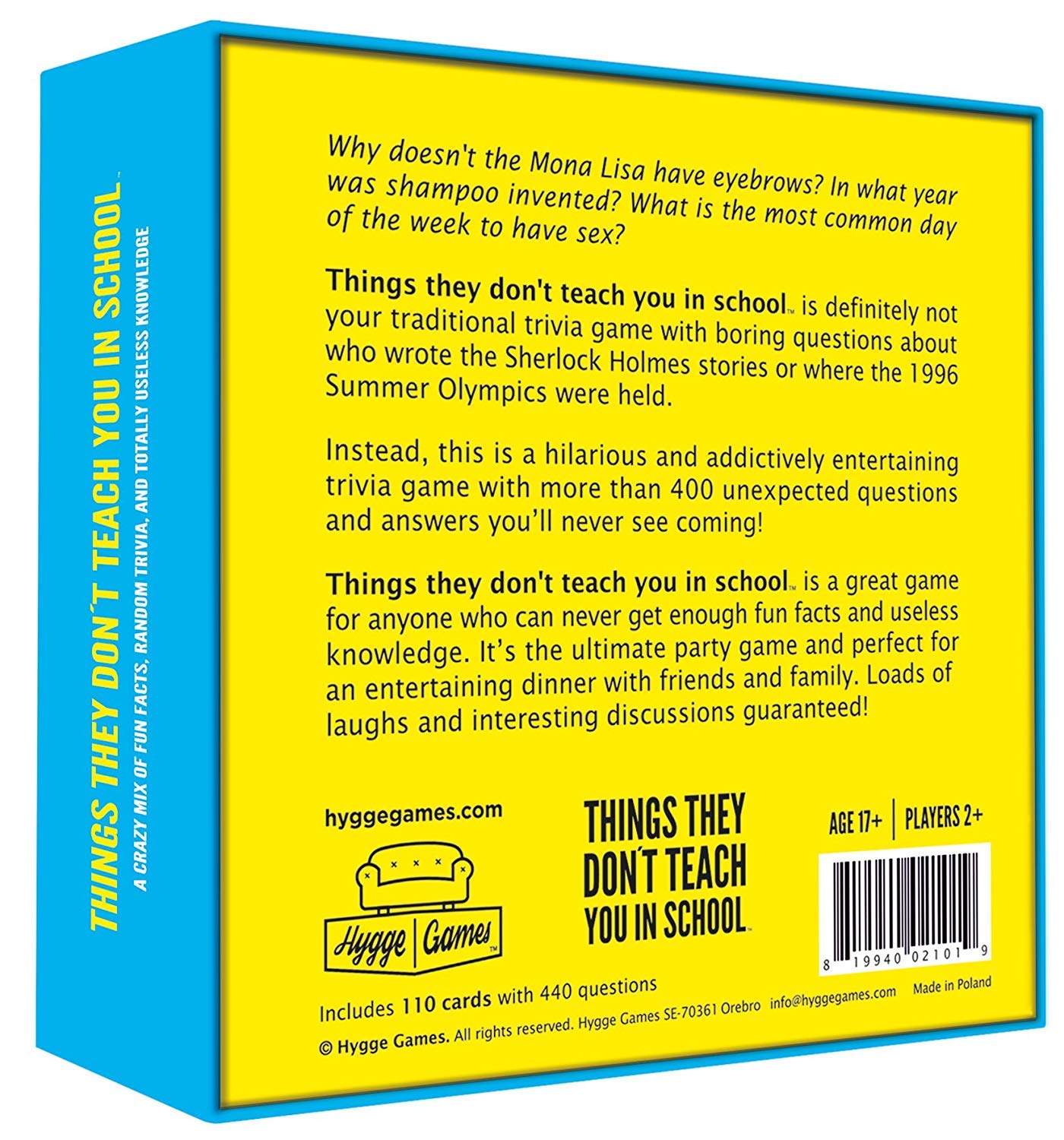 Hygge Games Things They Don't Teach You in School… Party Trivia Game (Limited Edition)