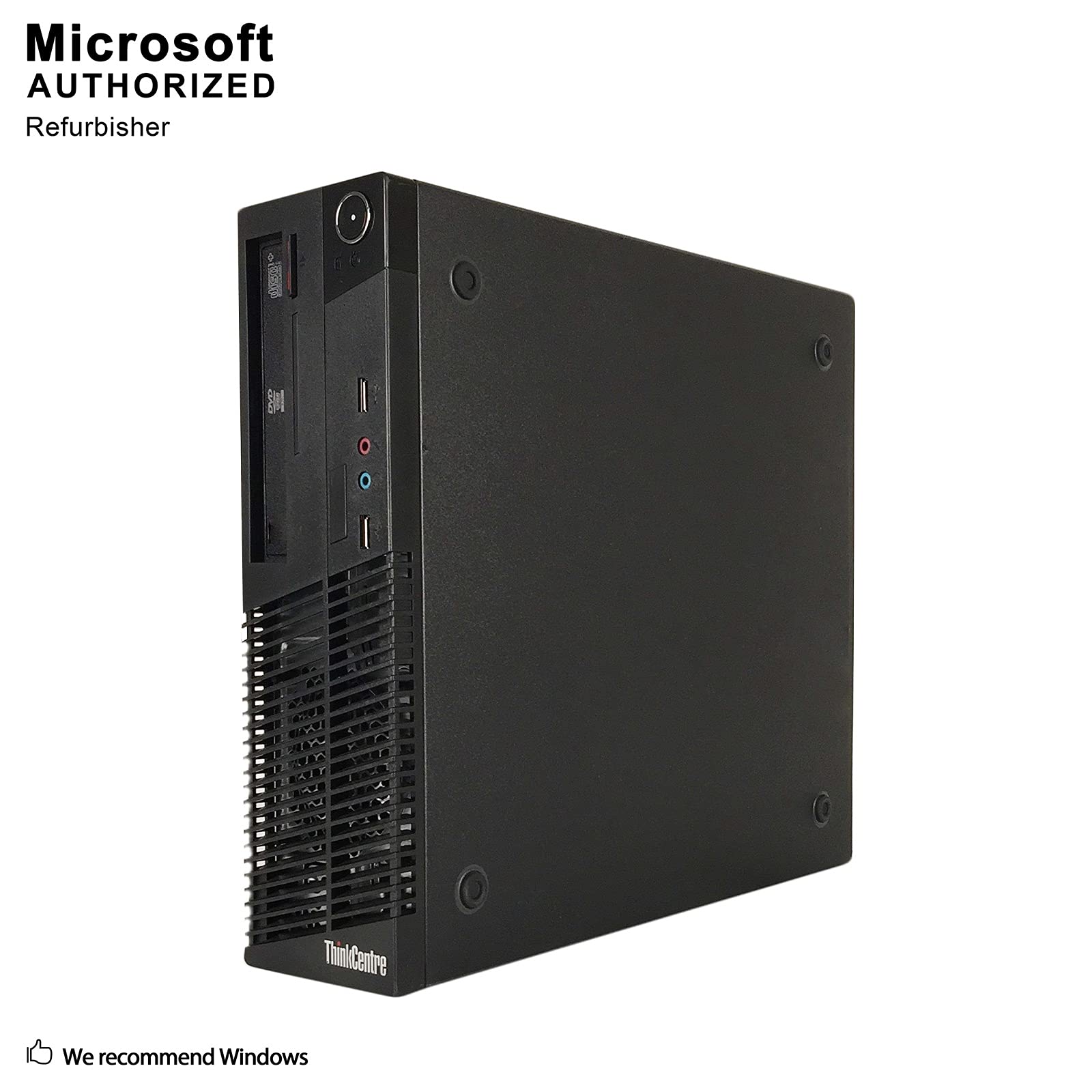 Lenovo ThinkCentre M71E SFF Business Desktop Computer PC, Intel Quad Core i5-2400 up to 3.4GHz, 16G DDR3, 1T, DVDRW, WiFi, BT, DVI, VGA, Windows 10 Pro 64 Bit-Language English/Spanish/French(Renewed)