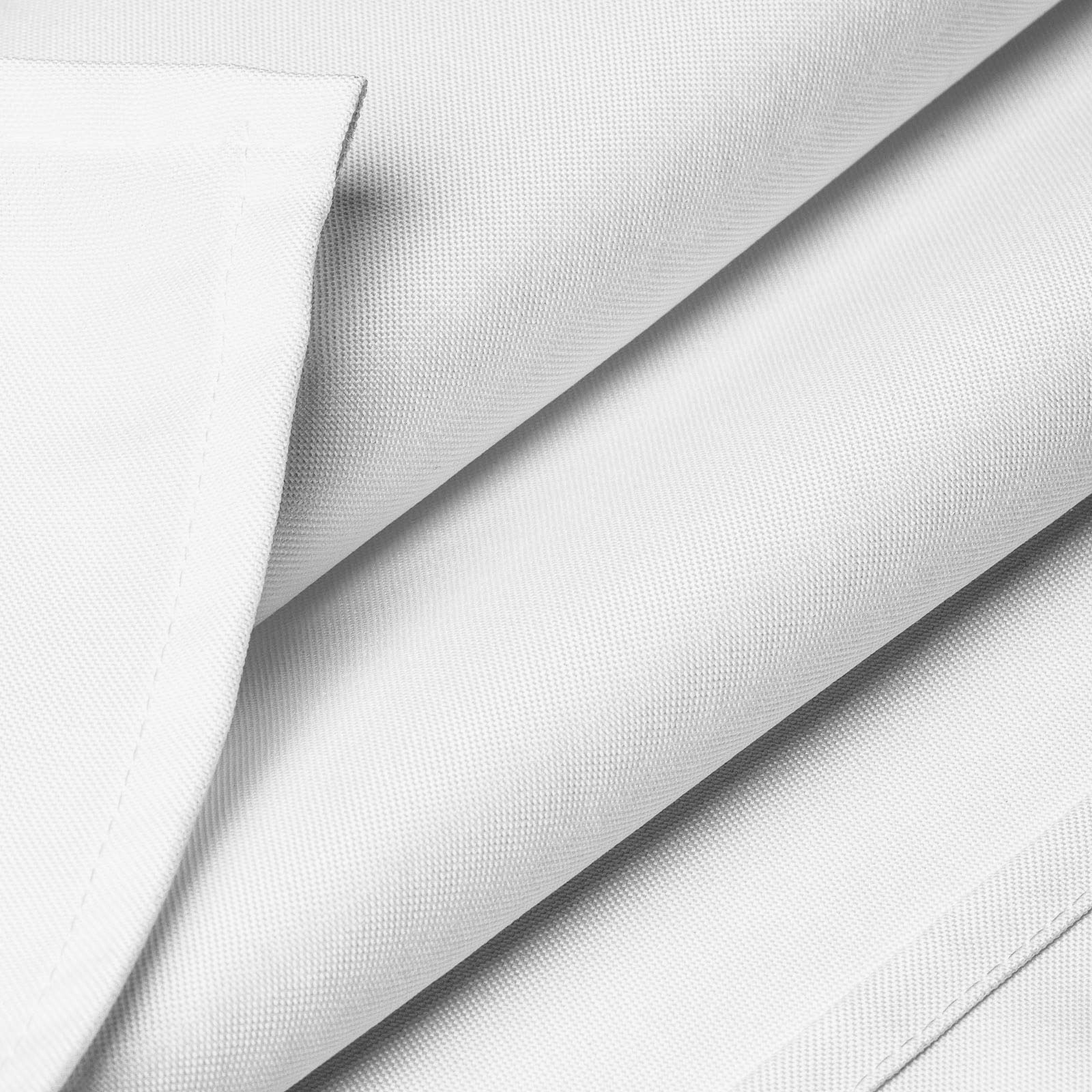 Lann's Linens - 90" x 156" Premium Tablecloth for Wedding/Banquet/Restaurant - Rectangular Polyester Fabric Table Cloth - White