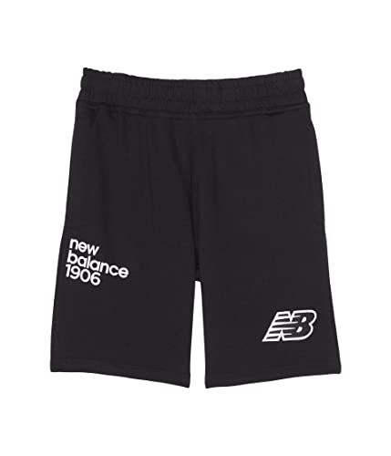 New Balance Boy's Core Fleece Shorts (Big Kids) Black 1 MD (10-12 Big Kid)