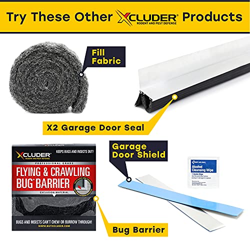 Xcluder 48" Versa-Line Door Sweep, Mill Aluminum Finish โ Seals Out Animals, Easy to Install, Maximum Adjustability; Under-Door Seal; Chew Proof