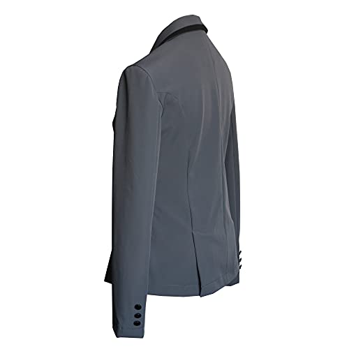 HR Farm Women's Competition Jacket Horse Riding Show Coat (Gray, 14, numeric_14)