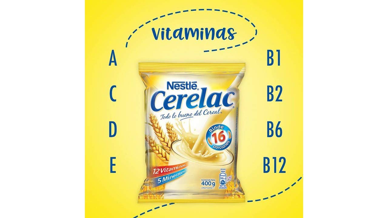 Nestle Cerelac 400 Grs - 1 Pack (Cerelac Venezuela) - Bebida en base a cereal (Trigo) / Instant wheat cereal beverage